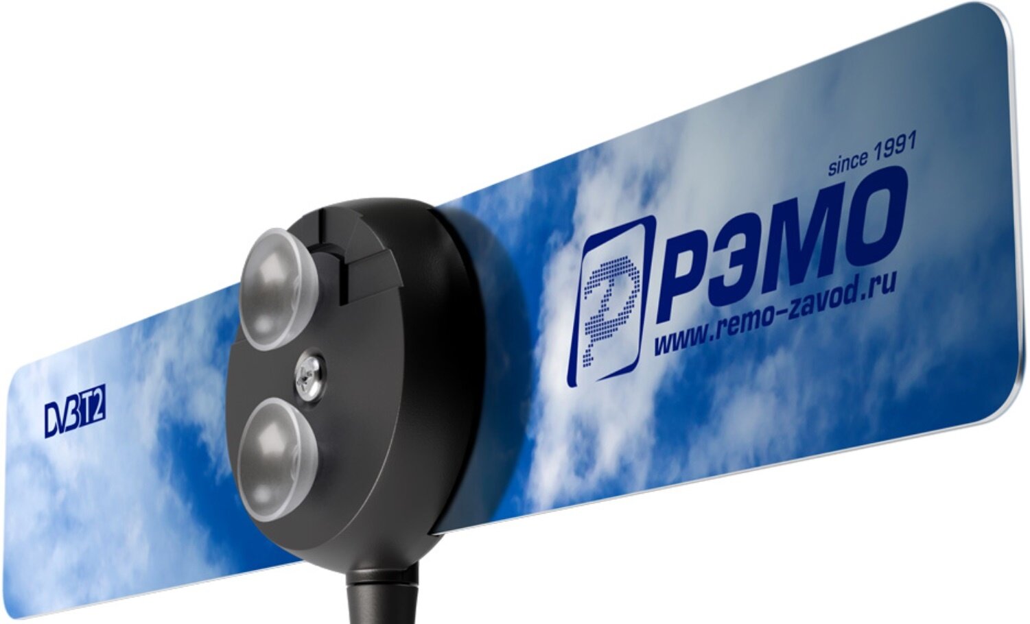 Антенна комнатная РЭМО BAS-5111-5V MICRO DIGITAL (активная, DVB-T2, без б/п, 33 дБи, коробка)