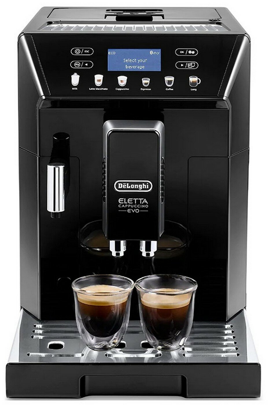 Кофемашина автоматическая De’Longhi ECAM46.860. B, дисплей, сенсорное управление