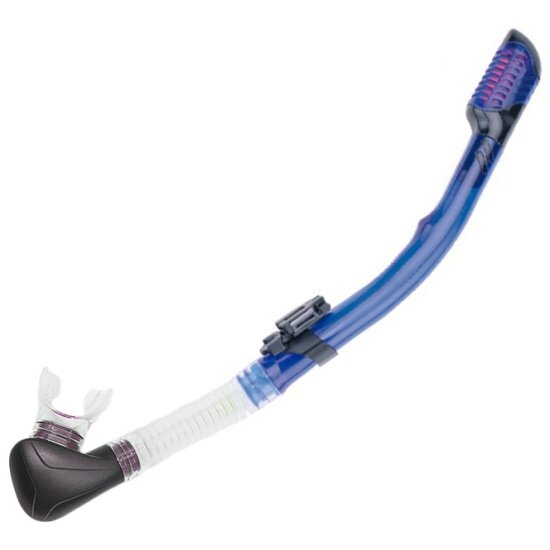 Трубка для плавания Aquatec FULL DRY, синяя