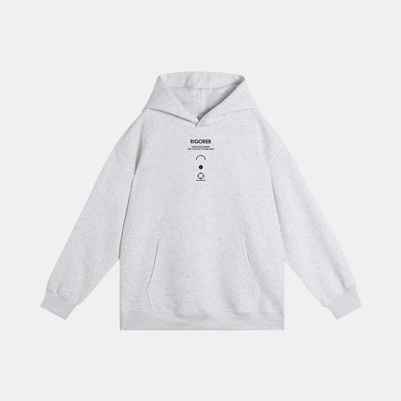 RIGORER Мужской полиэстер свитер с капюшоном Серый, S, Z125310803D41