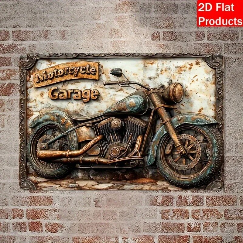 Мотоциклетный знак "Motorcycle Garage", 30x45 см