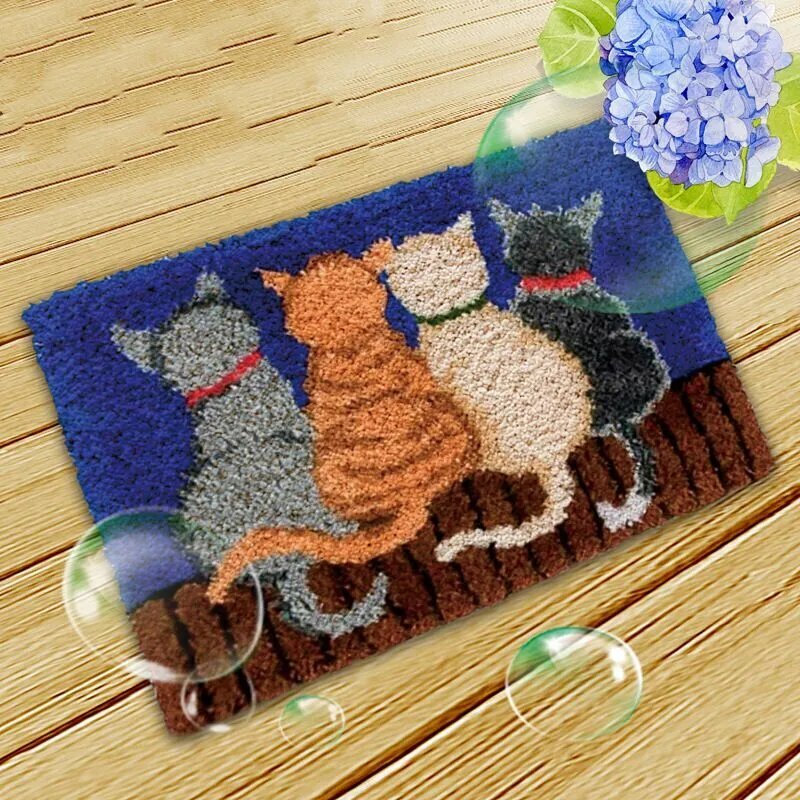 DIY kовер Наборы для вышивания 50 x 36 см, Вышивка в ковровой технике, Коврик