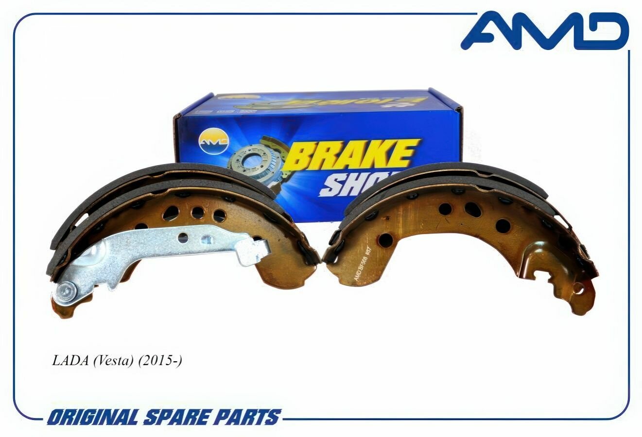 Колодки тормозные барабанные для ВАЗ Лада Веста AMD. BF568 AMD
