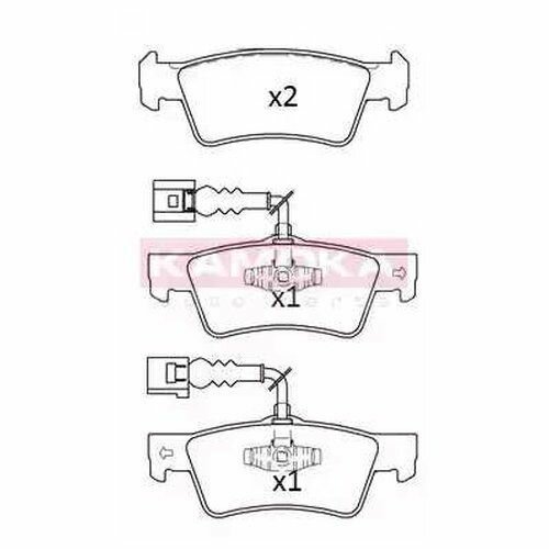 Колодки тормозные дисковые Kamoka JQ101216 для VW Touareg