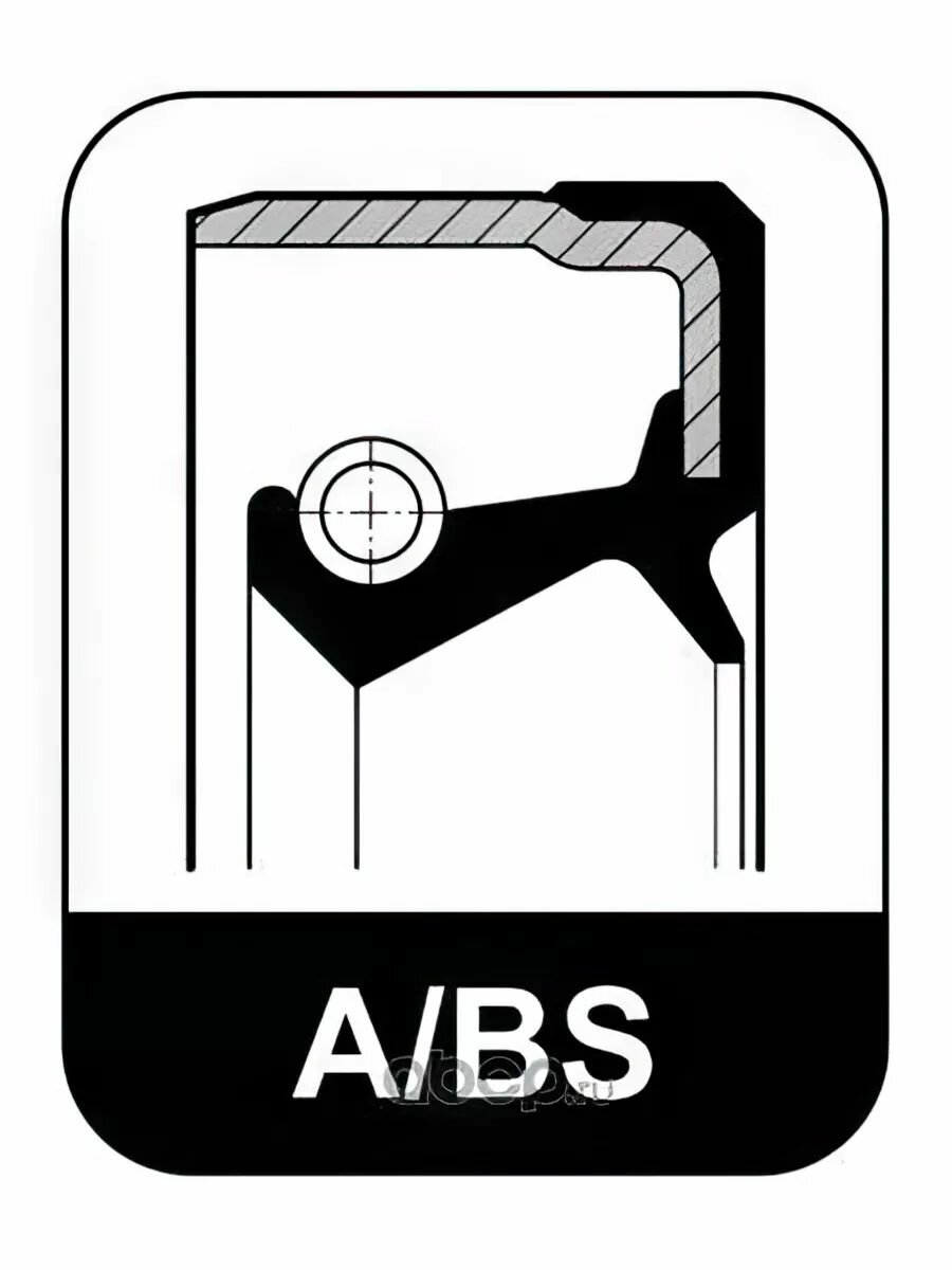 Сальник ступицы колеса 50x70x10 1 A BS F NBR MB