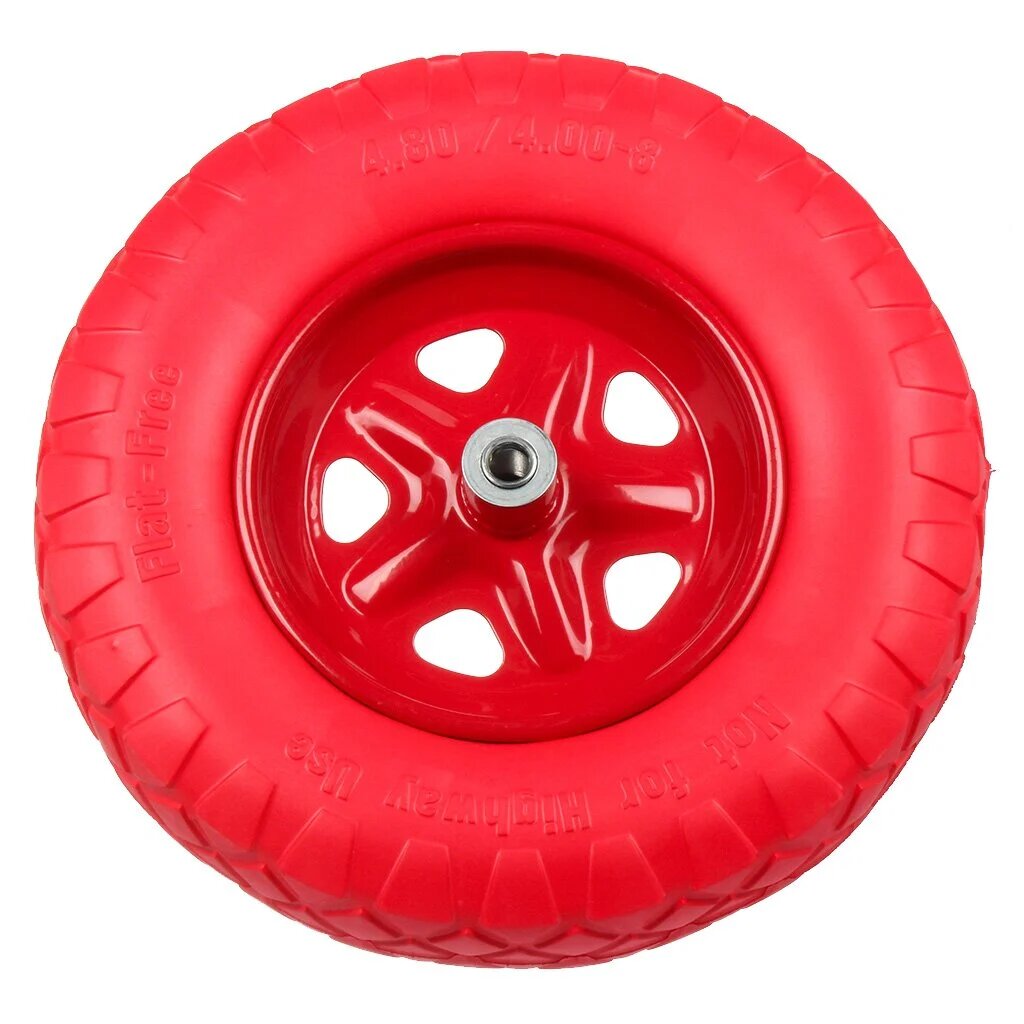 Колесо полиуретановое PU для тачки, 4.80-4.00-8, втулка 16 мм, D 85