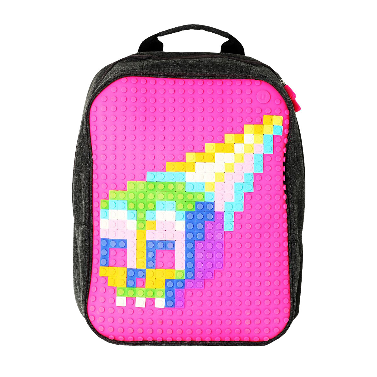 Рюкзак Upixel школьный пиксельный Canvas Classic Pixel Backpack WY-A001 Фуксия