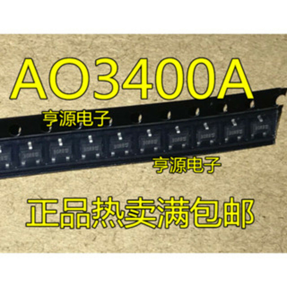 10шт./лот AO3400A AO3400 MOS N 5.7A 30V SOT23-3 Интегральная схема