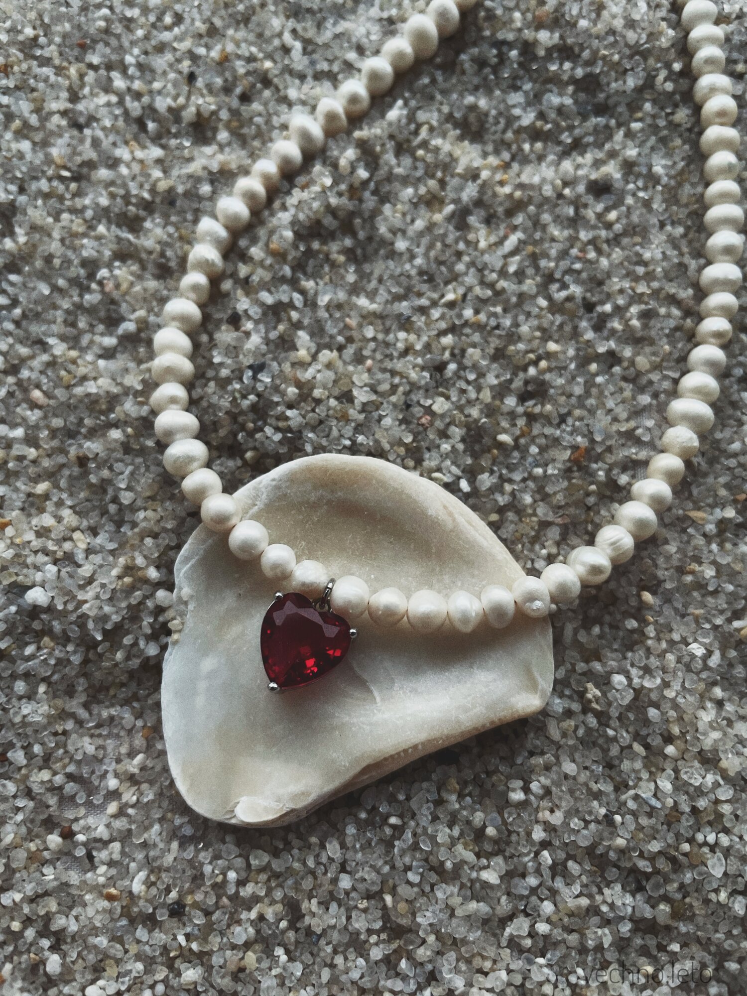 Чокер, жемчуг пресноводный, фианит