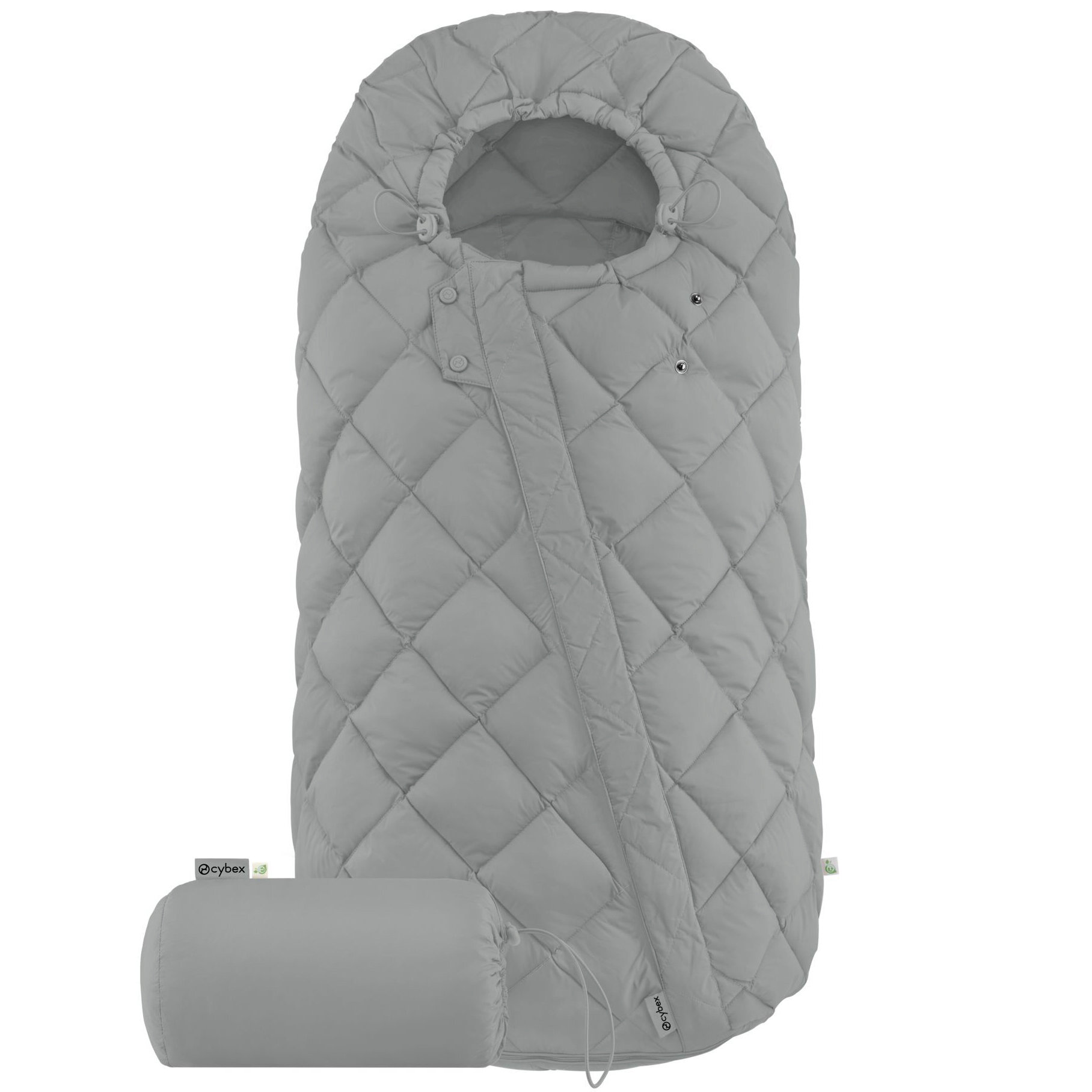 Cybex Snogga 2 универсальный теплый конверт для колясок, цвет Stone Grey серый