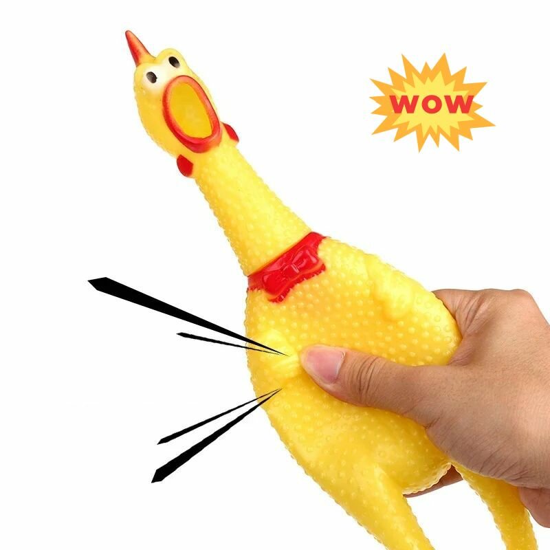 1 шт, 31 см, игрушка для выдавливания кричащей курицы со звуковым инструментом для снятия стресса