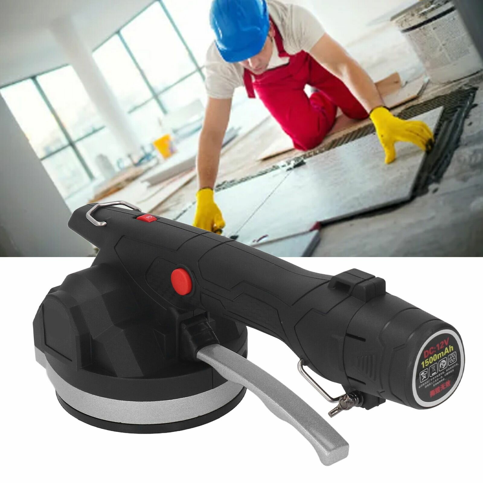 Вибрирующая присоска для плитки, быстрая укладка, сильное присасывание, длительный срок службы