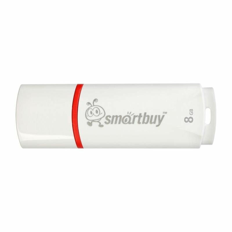 Флешка USB 2.0 8 ГБ SmartBuy Crown (SB8GBCRW-W)