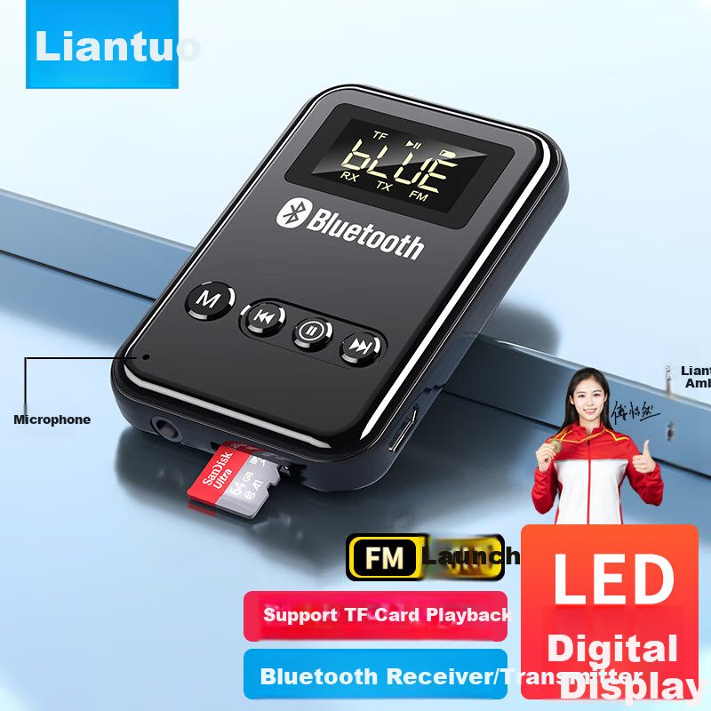 LinkStone Bluetooth 5.0 Receiver Audio Transmitter Bluetooth Adapter for Car Headphones Speakers Amplifiers Desktop Computers TVs Wireless AUX Hands-Free