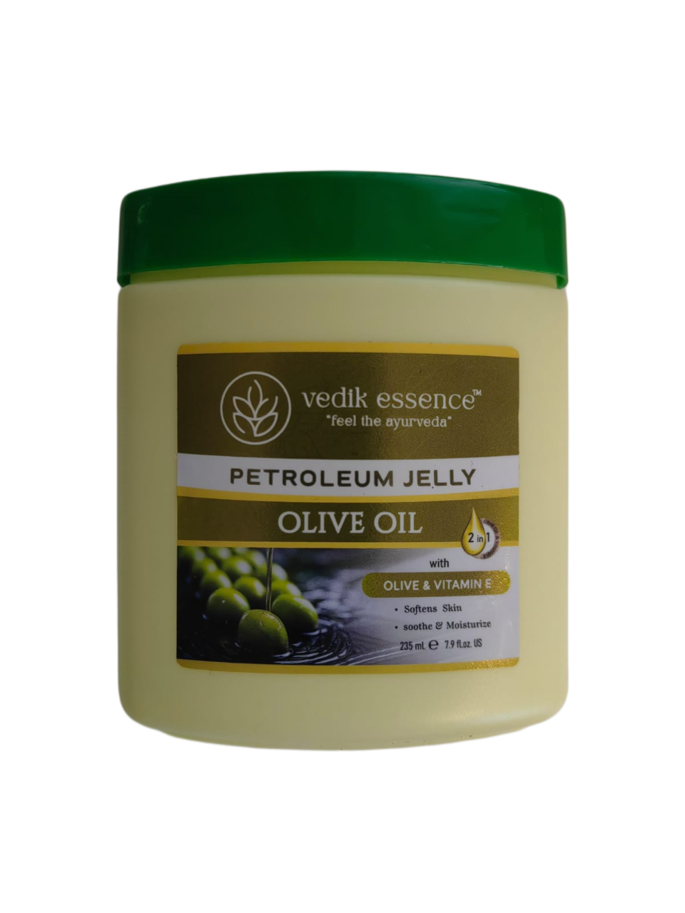 Petroleum Jelly OLIVE OIL, Vedik Essence (Вазелин масло оливы, Ведик Эссенс), 235 мл.