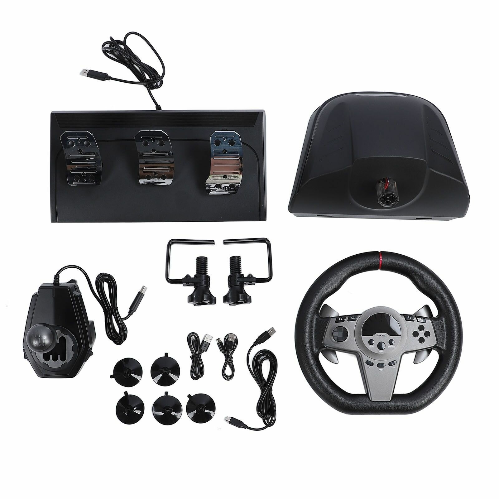 Игровой руль 270 с LED-подсветкой