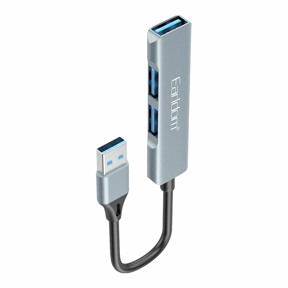 Хаб USB Earldom ET-HUB09 3xUSB 3.0/USB (серый)