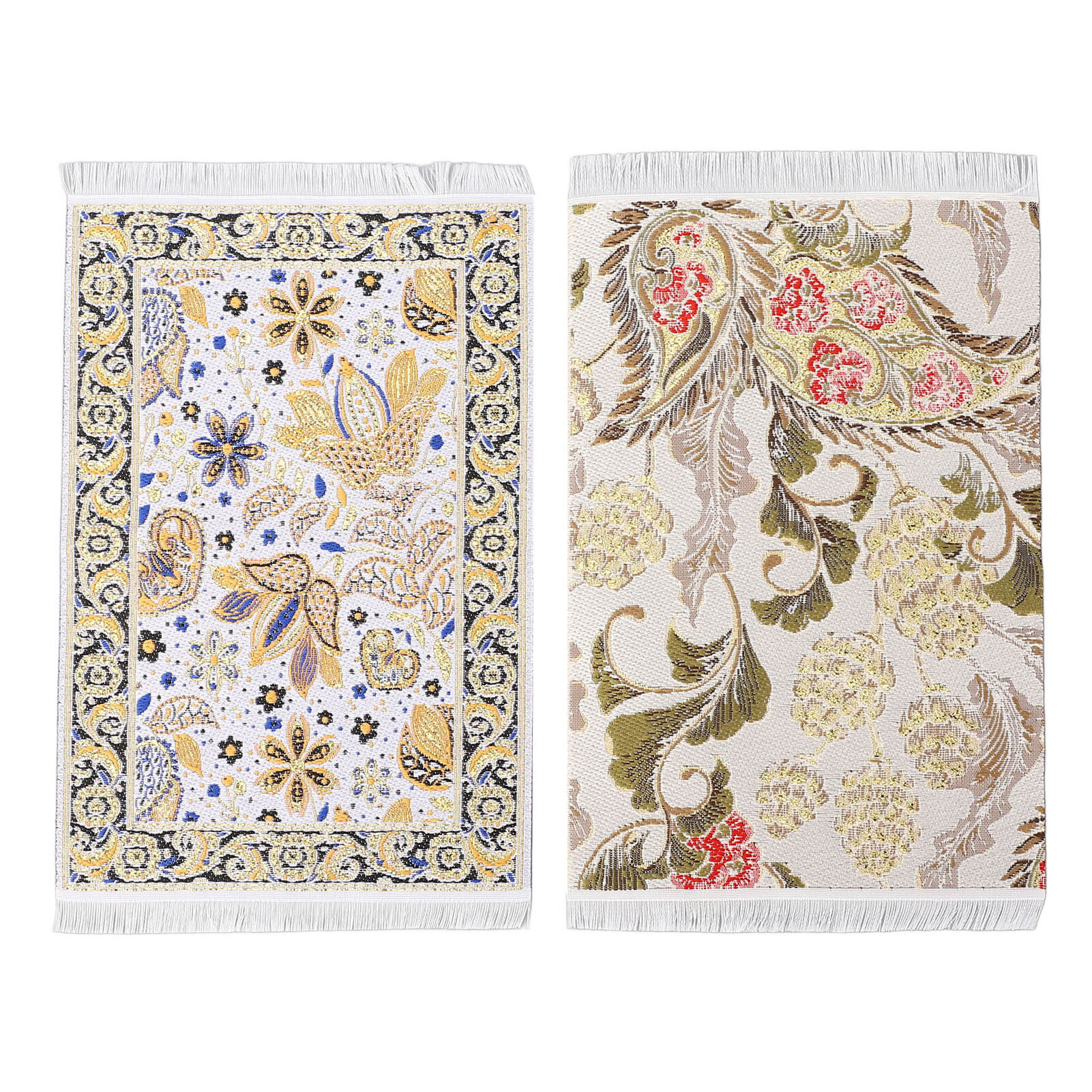 Миниатюрный ковер для кукольного домика в масштабе 1:12, 2 шт. аксессуар для кукольного домика, ковер и коврик для одеял для маленьких кукол, коврик для кукольного домика из мягкого и искусственного меха