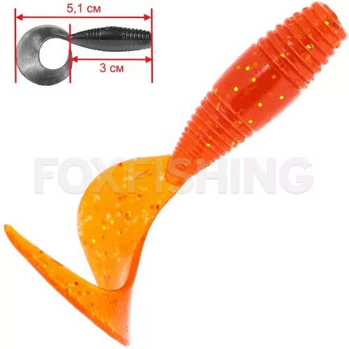 Силиконовая приманка Lucky John J.i.b Tail 2 #PA39 5.1см. 10шт.