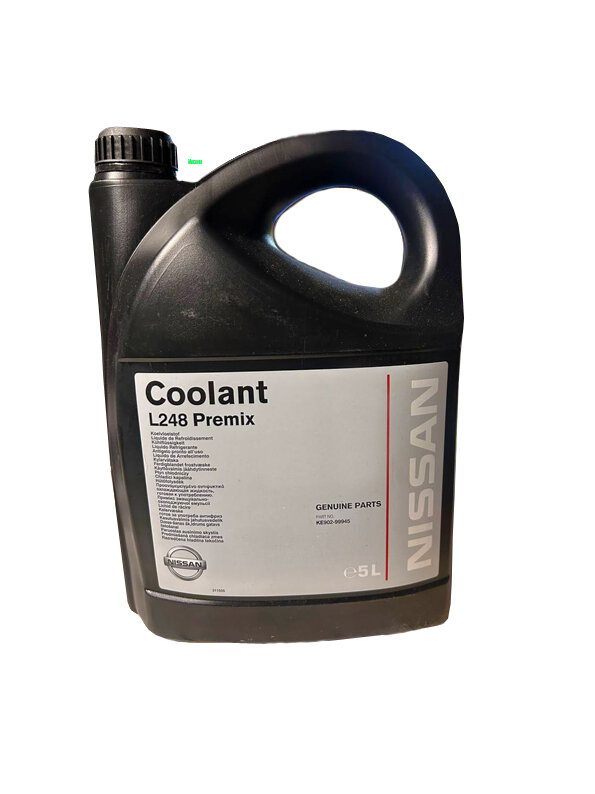 Охлаждающая жидкость антифриз Nissan Coolant L248, для грузовых авто, 5 л