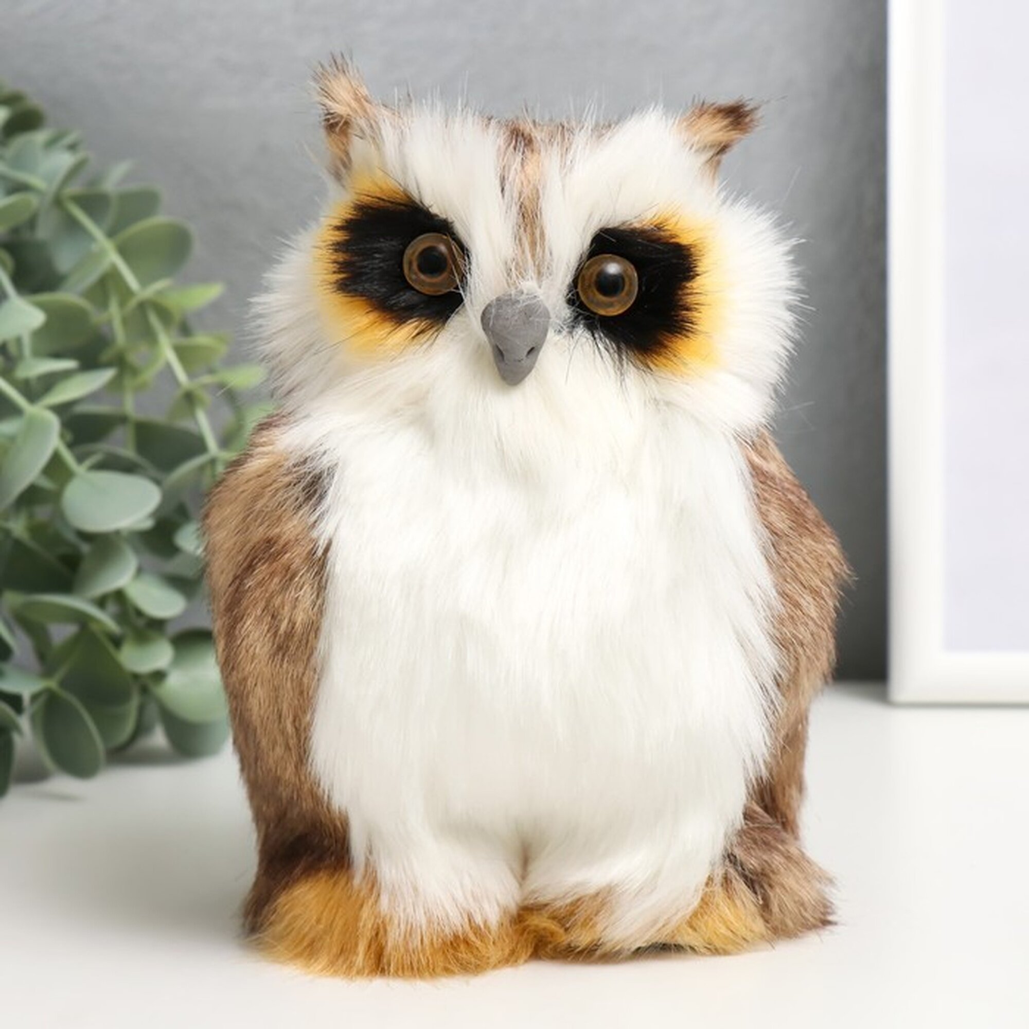 Фигурка-пушистик Сима-ленд «Сова», искусственный мех, 10,5×8×15,5 см