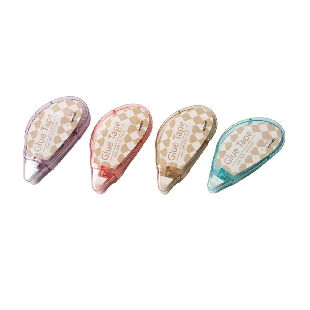 4шт переставляемый ролик клейкой ленты 8 мм x 8 м для изготовления карточек скрапбукинга