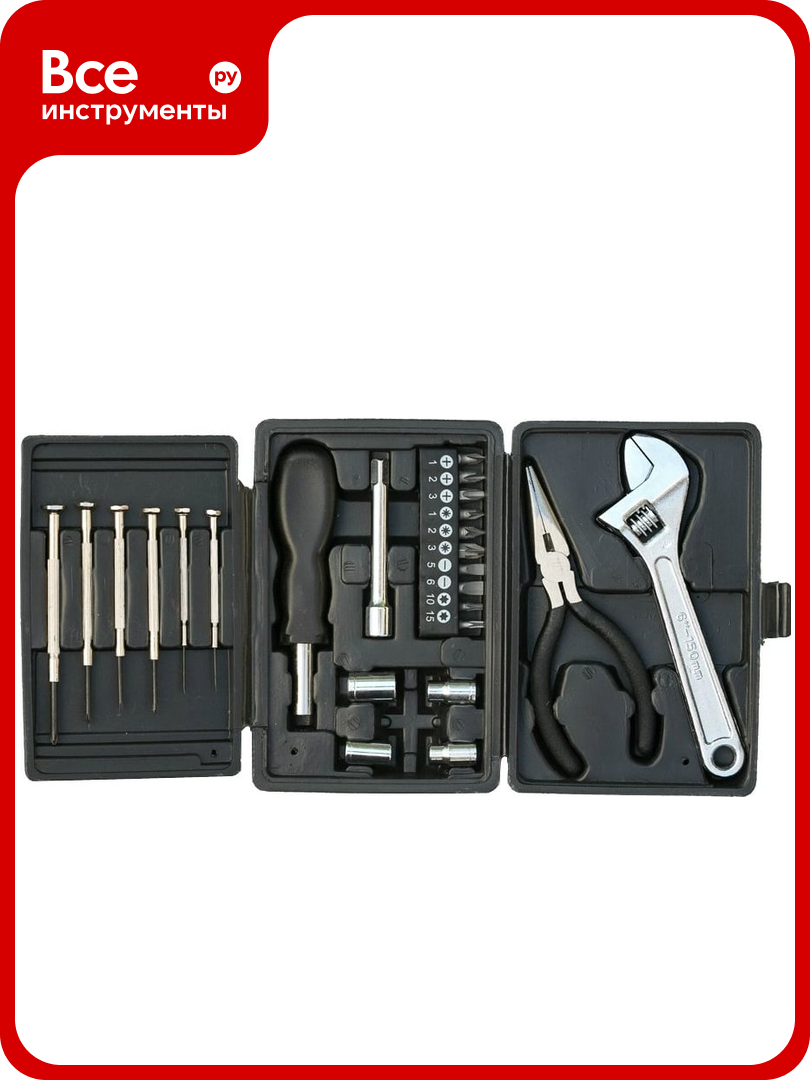 Мини набор слесарных инструментов NIKONA в пластик. коробке, 24пр 88-824
