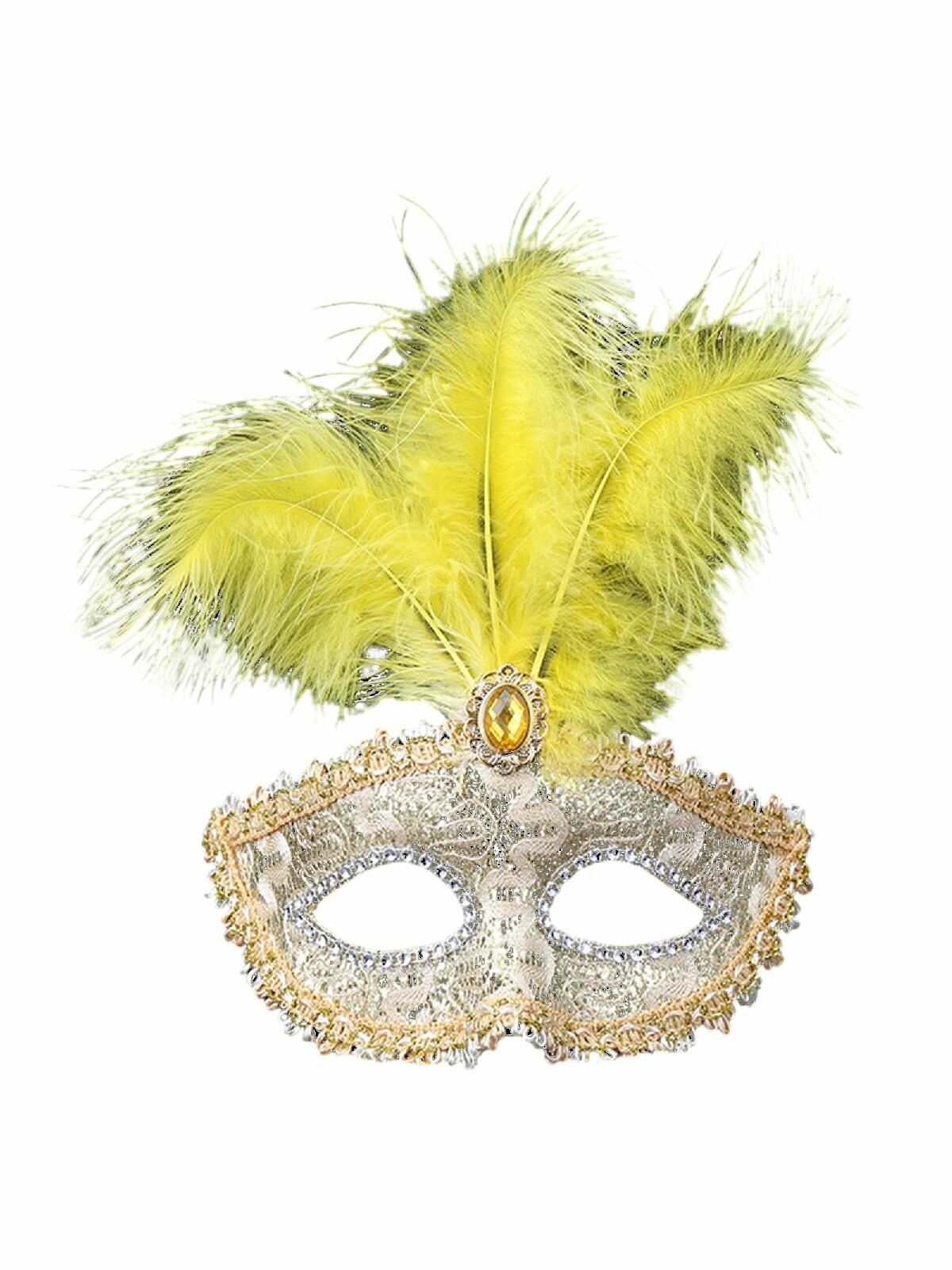 Маска с перьями