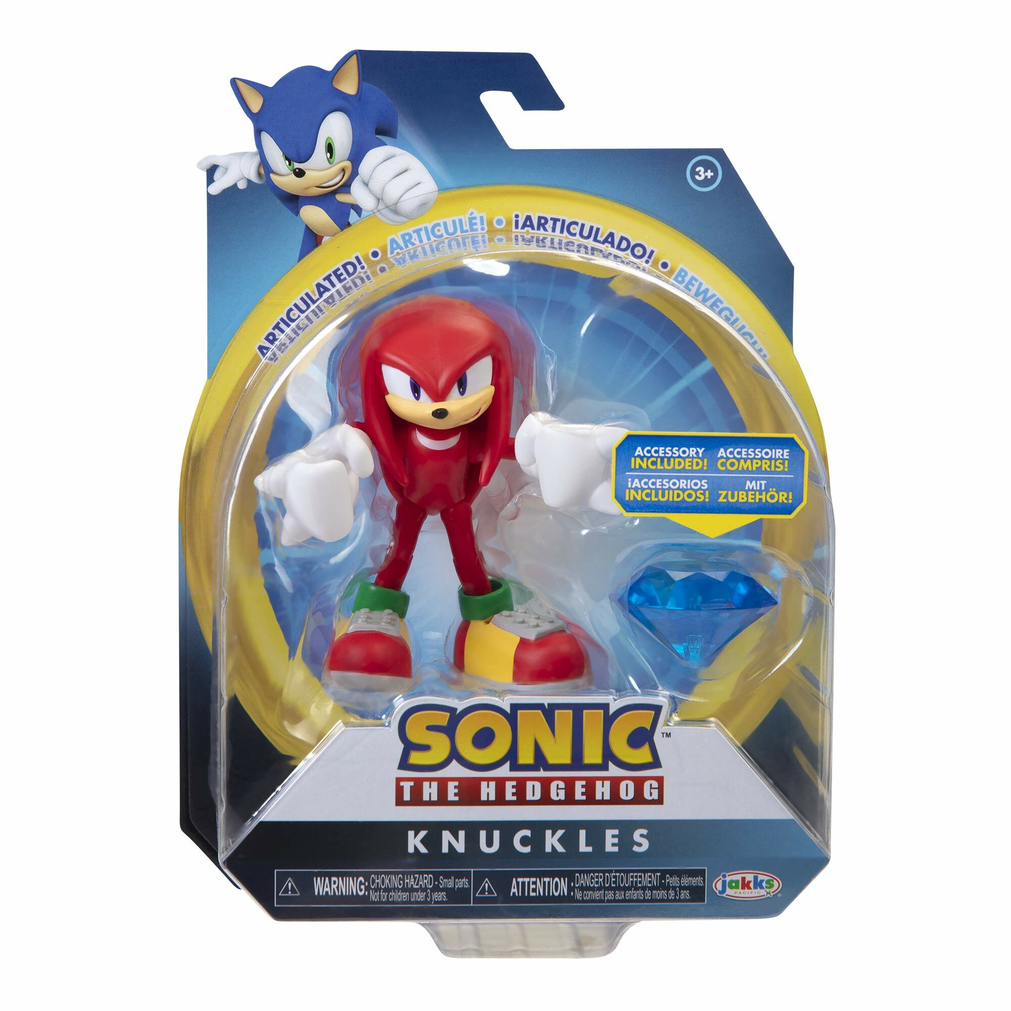 Соник фигурки Jakks Pacific Sonic The Hedgehog Knuckles with Chaos Emerald / аниме фигурки соник игрушка, Наклз сапфир
