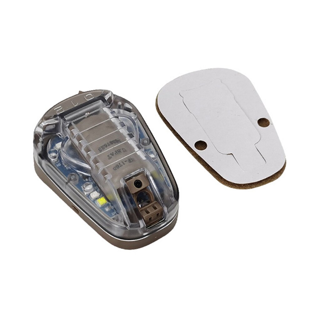 Сигнальная лампа для мотоциклетного шлема в виде божьей коровки-песочный цвет-синий свет