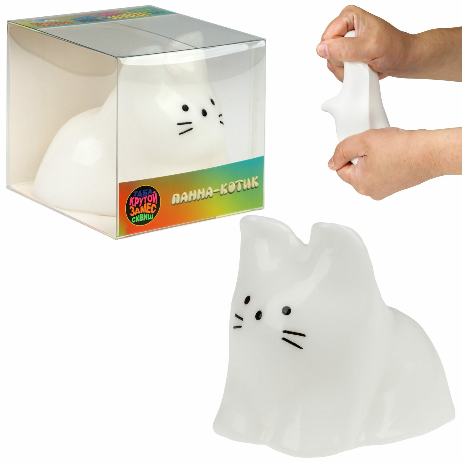 Таба сквиш котик пудинг 1TOY Крутой замес тапа антистресс игрушка