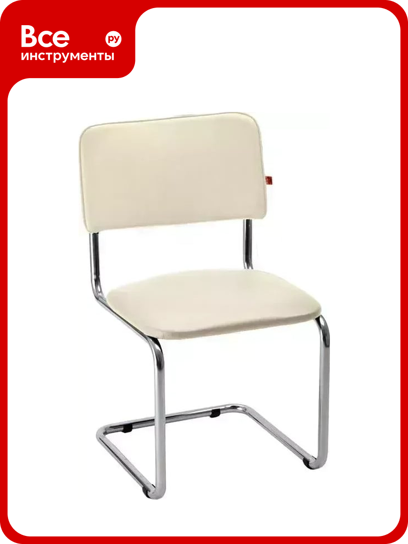 Стул Фабрикант Сильвия BOX4, кожа искусственная, DO, №122 (кремовый), CH, Сильвия является стулом для посетителей