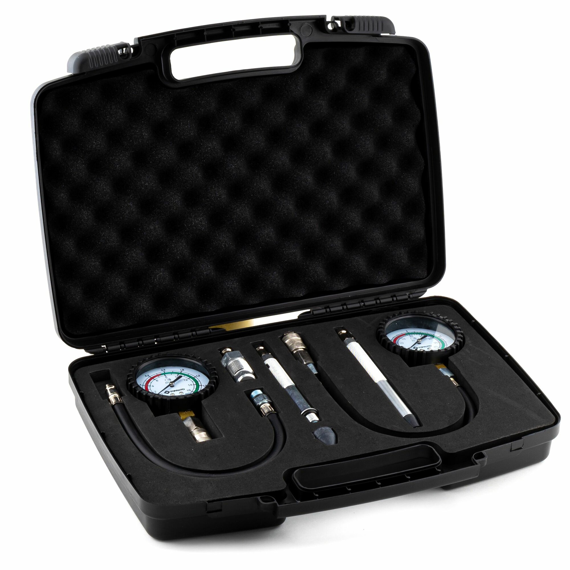 Набор для измерения компрессии ТОП авто про Бензин+Дизель 11555