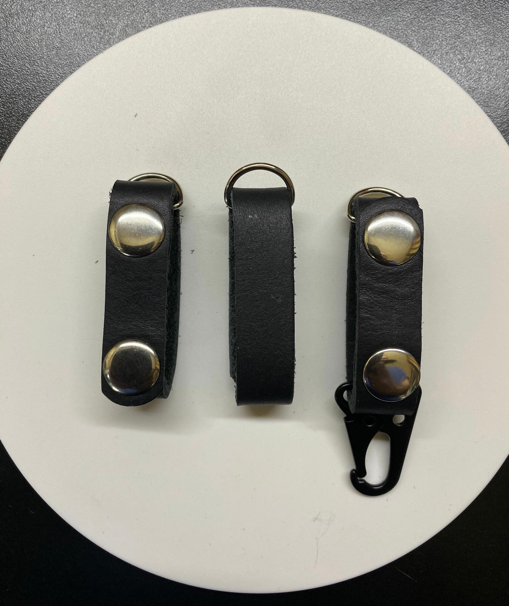 Крепления для подтяжек цвет хром для ремня 35-40 мм