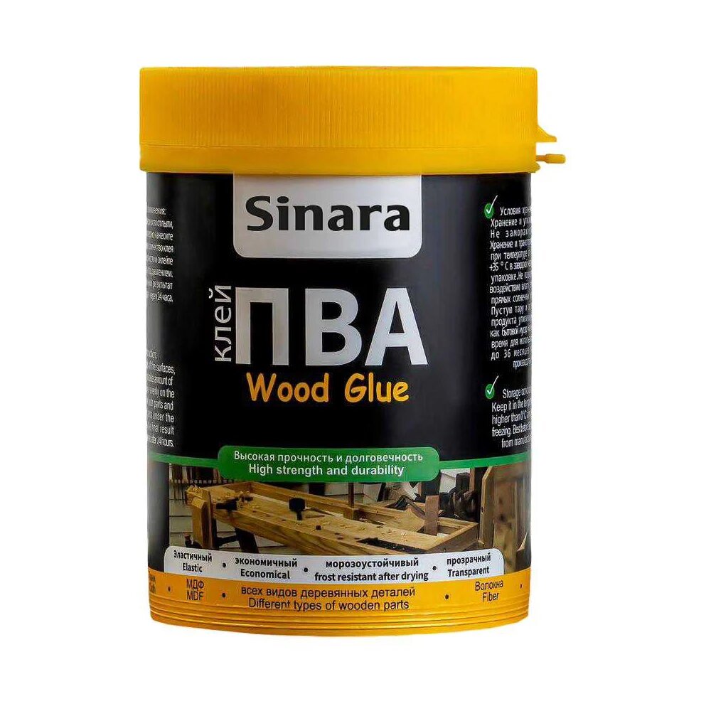 Sinara Клей ПВА столярный водостойкий D2 0,75кг SP 502