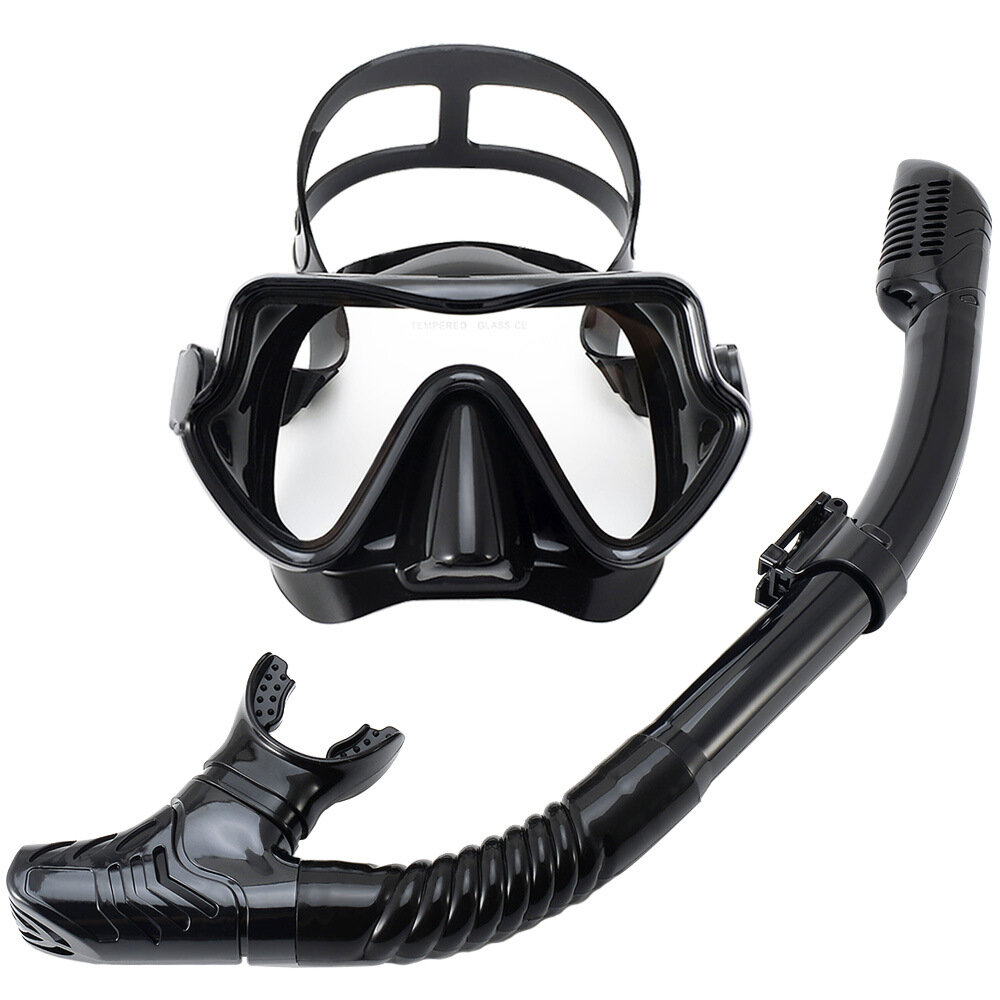 Комплект масок для подводного плавания с маской и трубкой Pro Scuba Diving, силиконовые очки для плавания с защитой от запотевания для взрослых, удобный комплект снаряжения для подводного плавания с четким зрением
