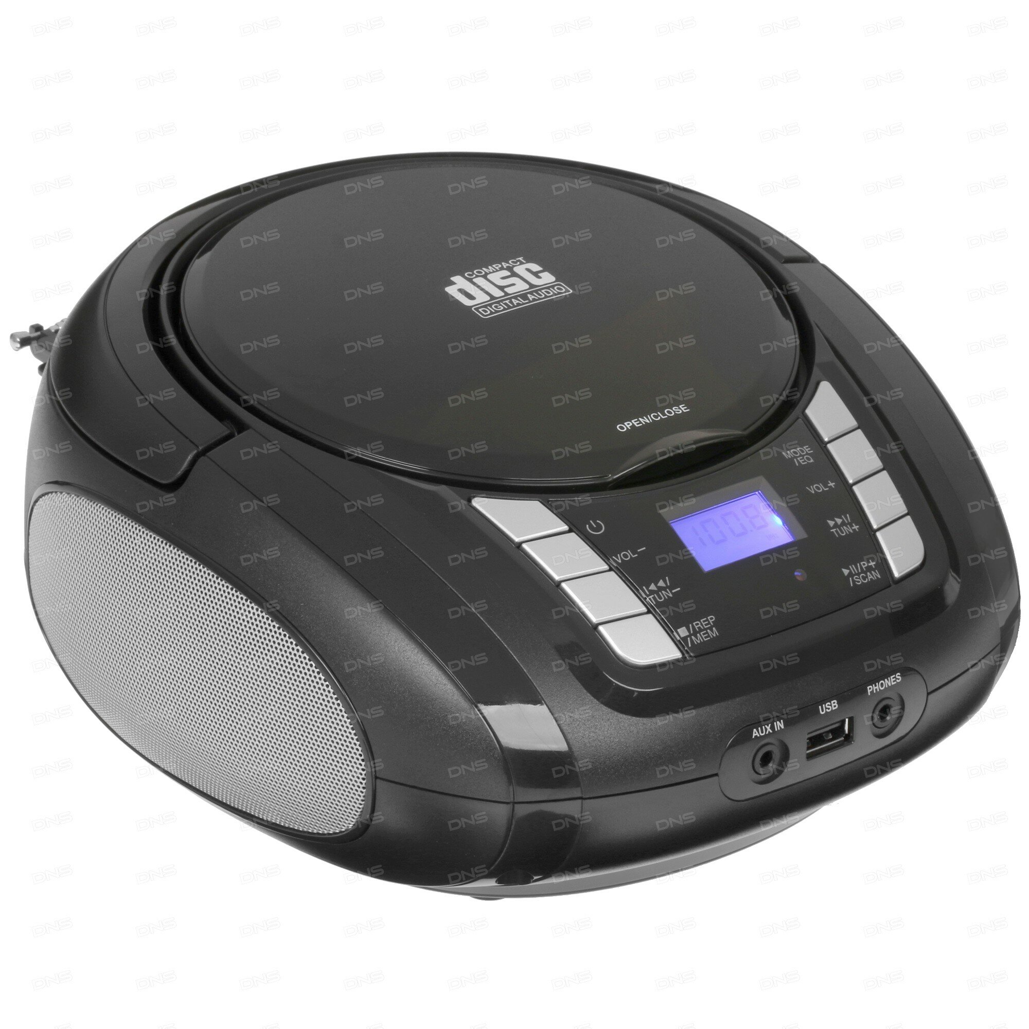 Магнитола Aceline APS250, проигрыватель CD/CD-R/CD-RW, Bluetooth, USB, FM-радио