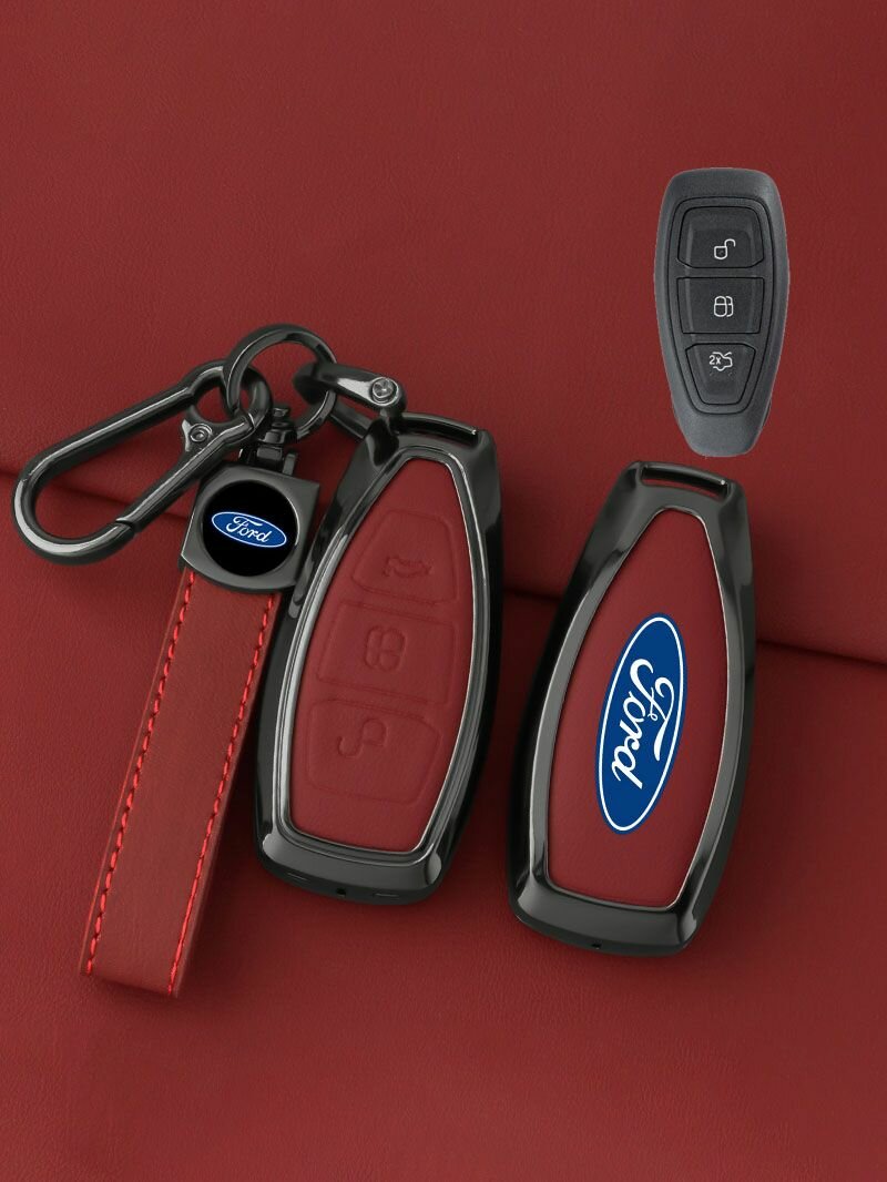 Чехол для автомобильного ключа Корпус ключа Ford Focus Fiesta Kuga Edge Mondeo Transit Explorer Taurus / Ford аксессуары