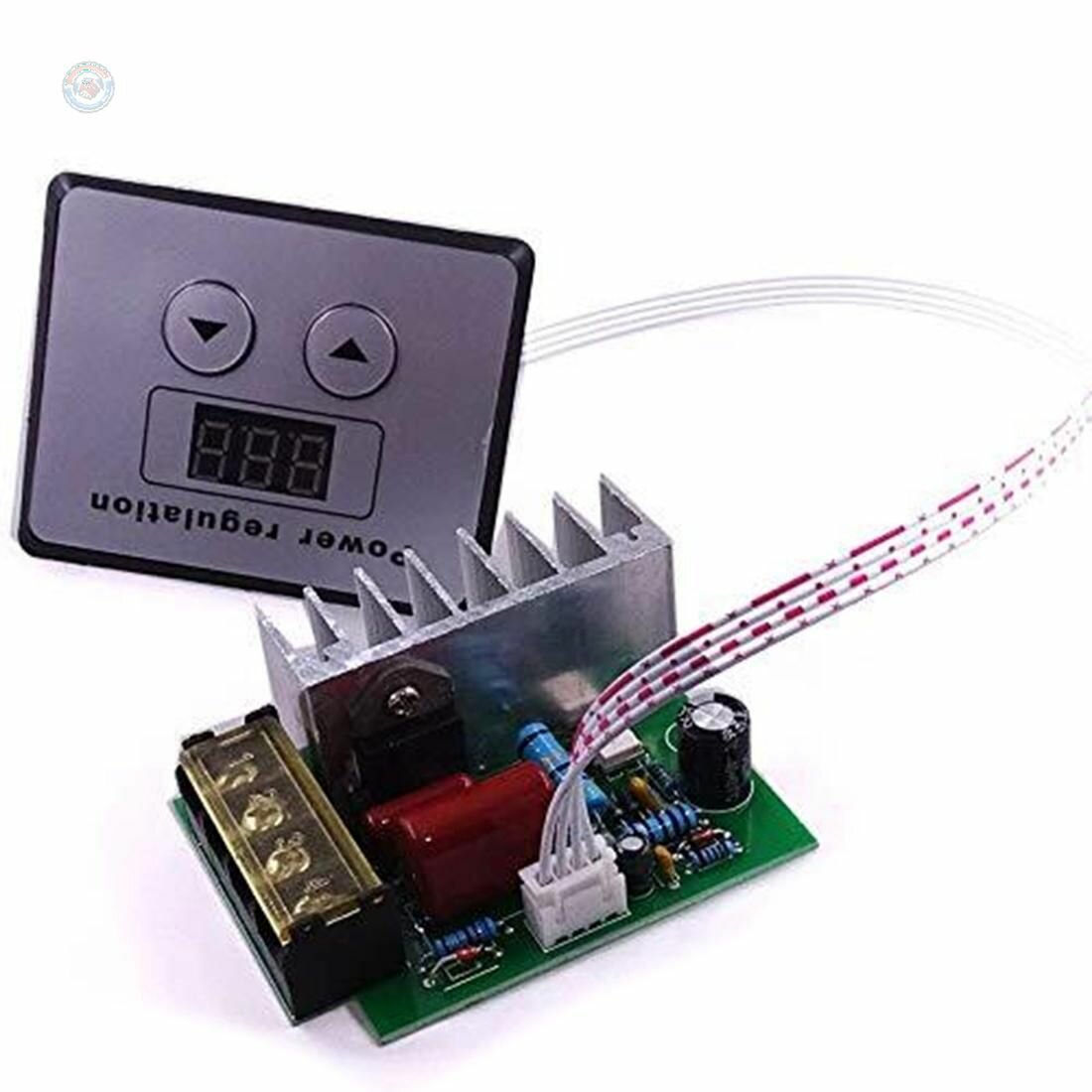 Регулятор мощности 4000 Вт SCR, диммер напряжения 220 В для управления скоростью двигателя, температурой нагревателя, с цифровым дисплеем, плавная регулировка 0-100%