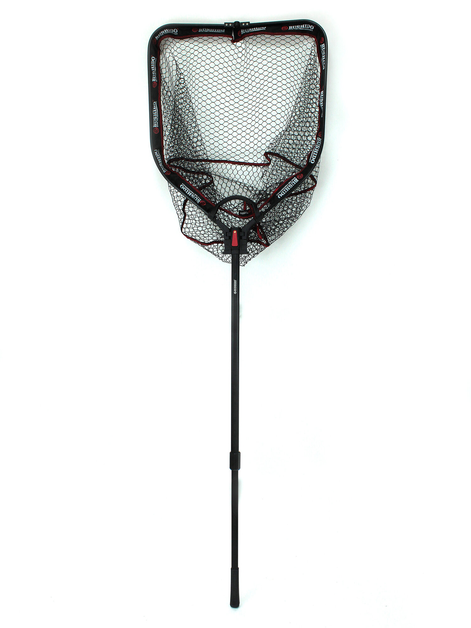 Подсак складной BUSHIDO 2,6м. Черный голова 80х70 прорезин. ткань