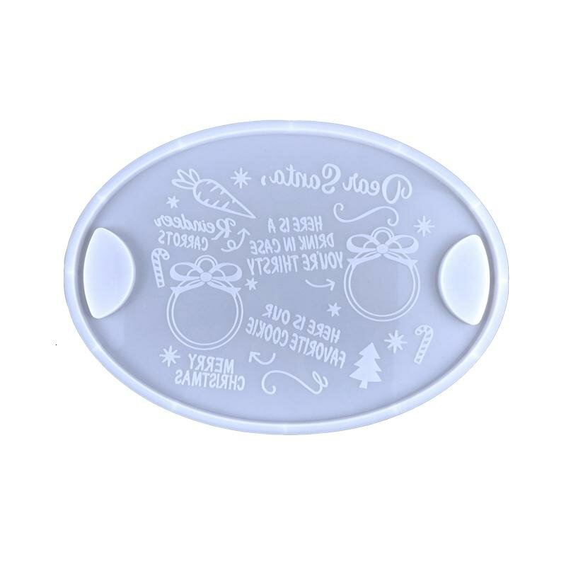 Хрустальная эпоксидная форма овальная форма рождественская лотка, Clear