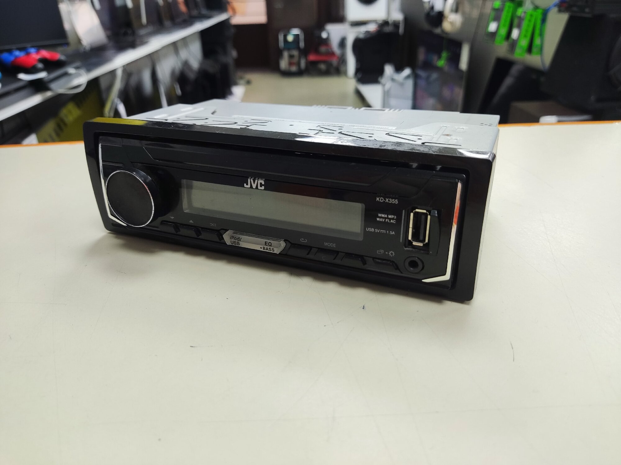 Магнитола (головное устройство) 1Din JVC KD-X355 Б/У уценка без фишки