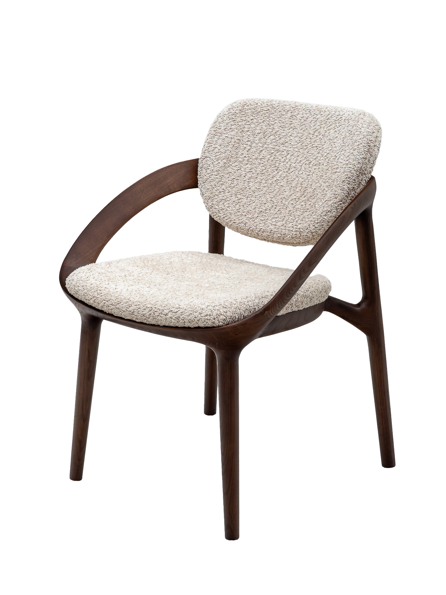 Обеденный стул Уиллоу, Каркас - массив американского ясеня, Обивка - ткань (состав: 100 % полиэстер; плотность - 420