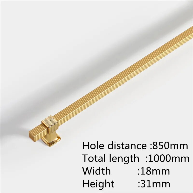 Ручки для шкафов KK&FING алюминиевые Copper Gold 850mm