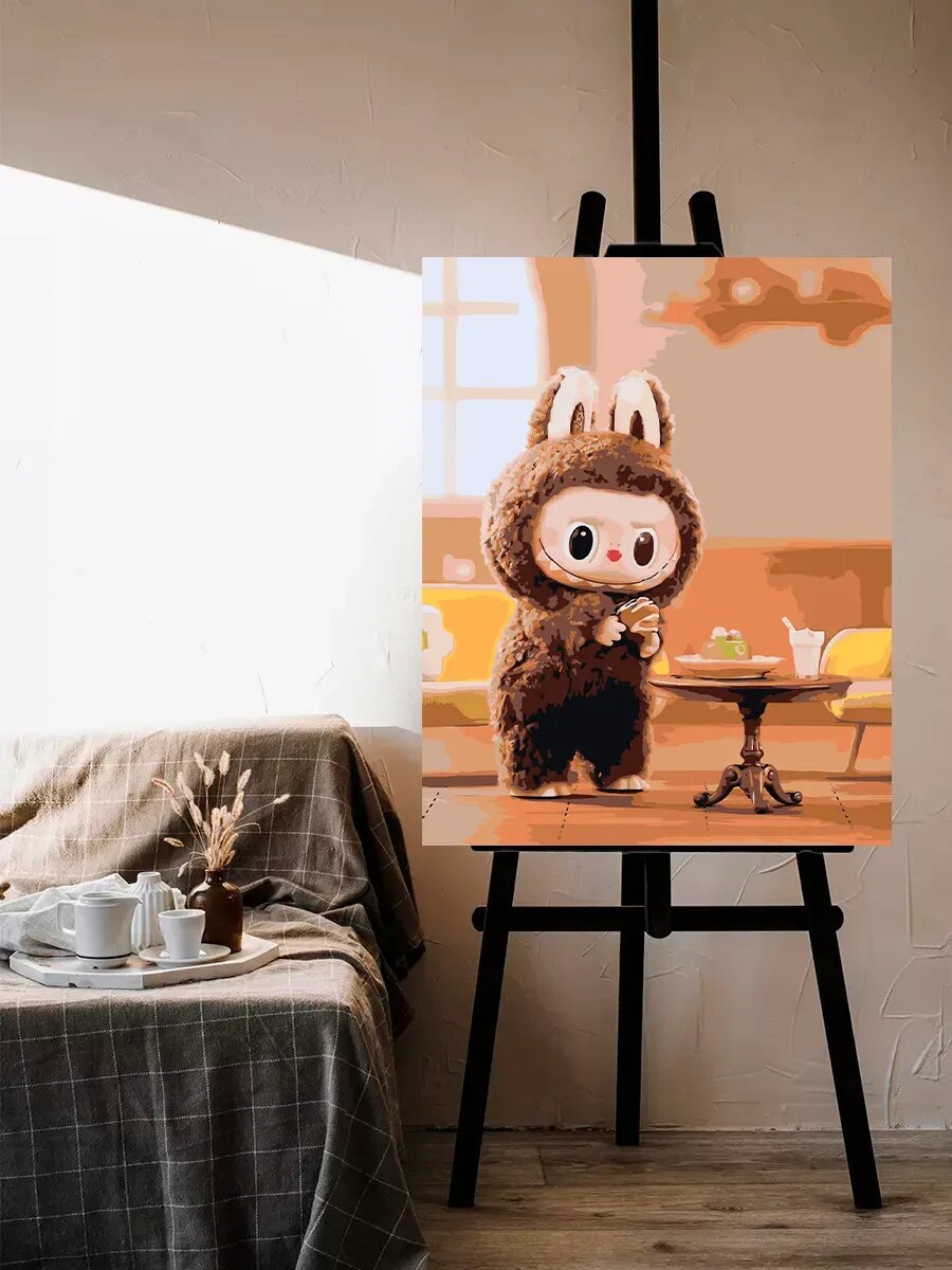 Картина по номерам Плюшевая Игрушка Лабубу labubu