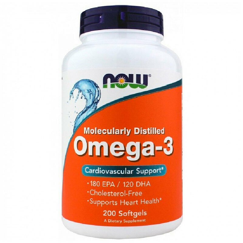 Жирные кислоты NOW Omega-3 1000 мг. (200 капс.)
