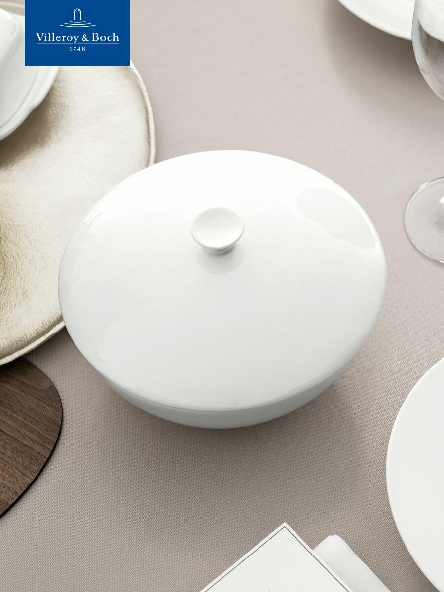 Блюдо для овощей с крышкой 1700 мл, Royal, Villeroy & Boch, Костяной Фарфор