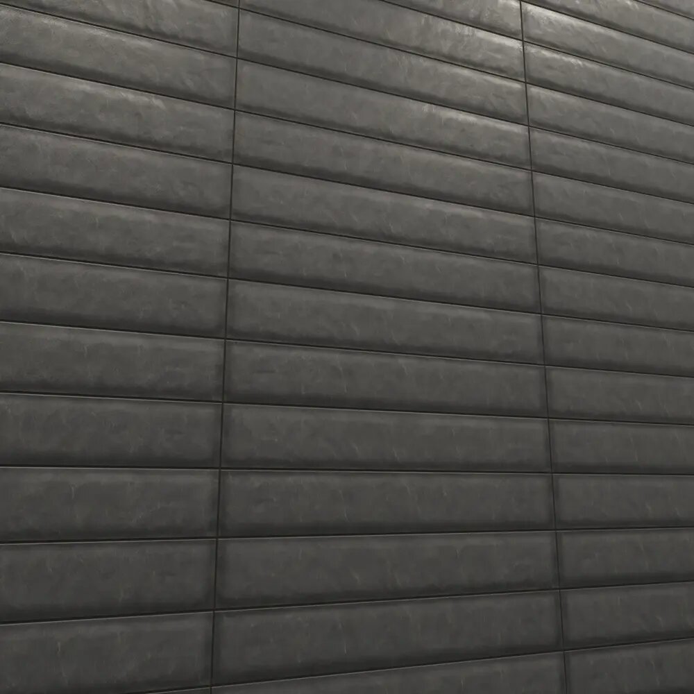 Керамин Наполи 5 плитка настенная матовая 400x64x7,4мм(34шт) (0,87м2) графит