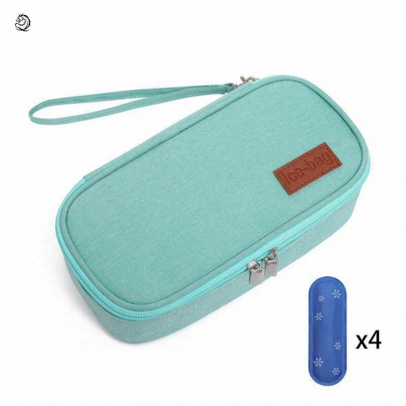 Сумка-холодильник для инсулина и лекарств, термоизоляция 2-8 C, с пакетами со льдом