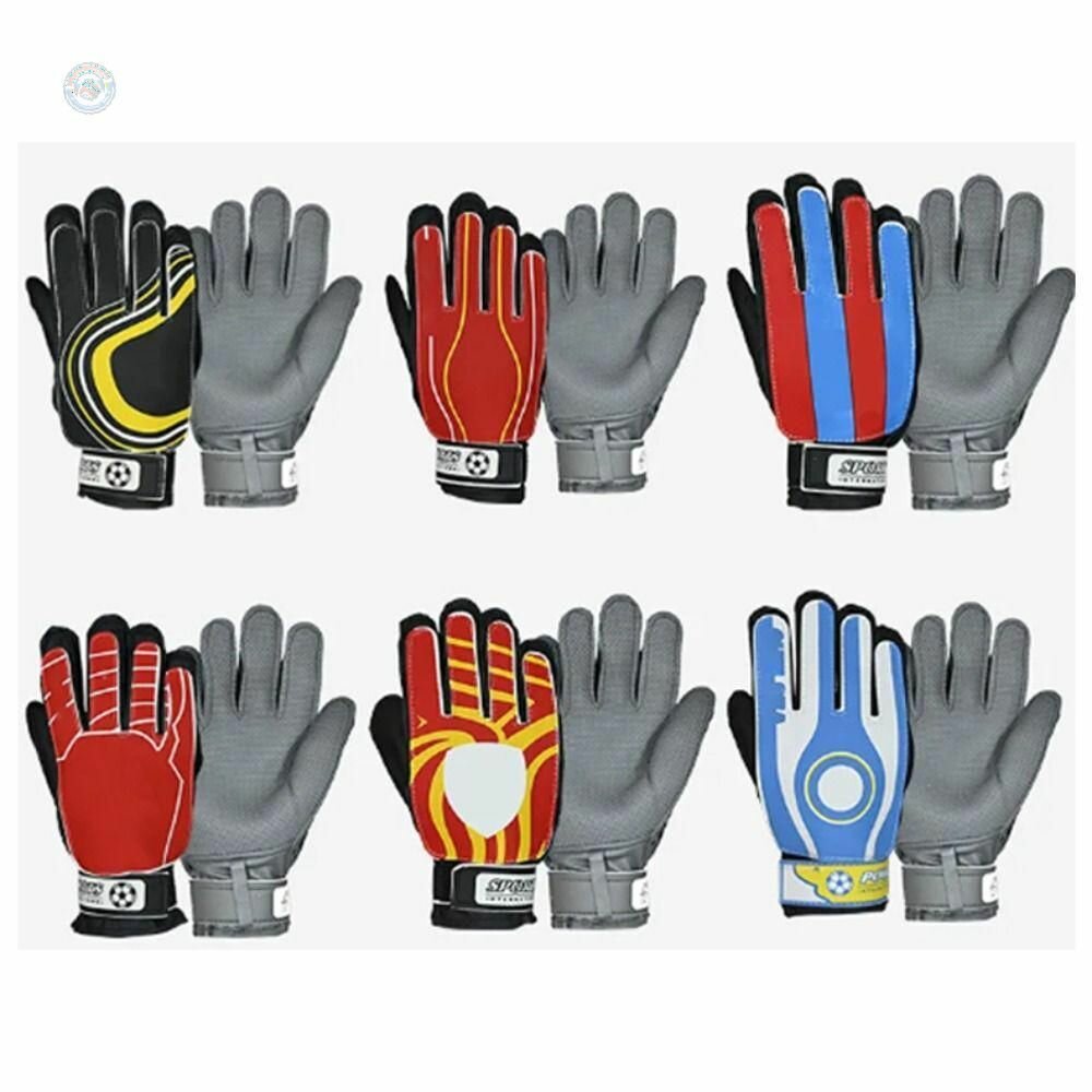 Вратарские перчатки для футбола с латексным покрытием надежный хват и защита для детей и взрослых